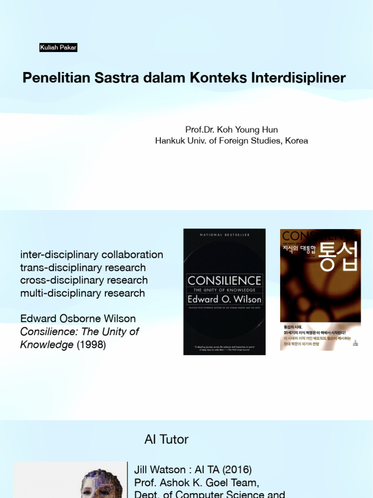 Materi Prof Koh 2024 UNJ Interdisipliner Keynote | PDF | Ilmu Sosial