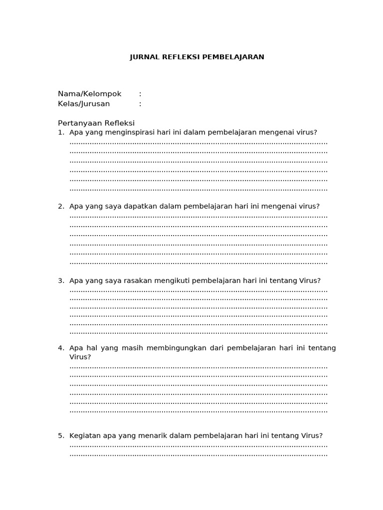 Refleksi Rencana Aksi | PDF | Karier & Perkembangan