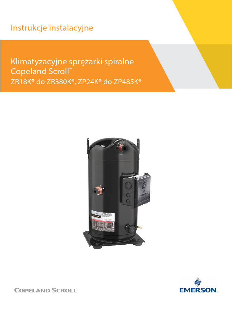 Copeland Scroll ZR-ZP | PDF