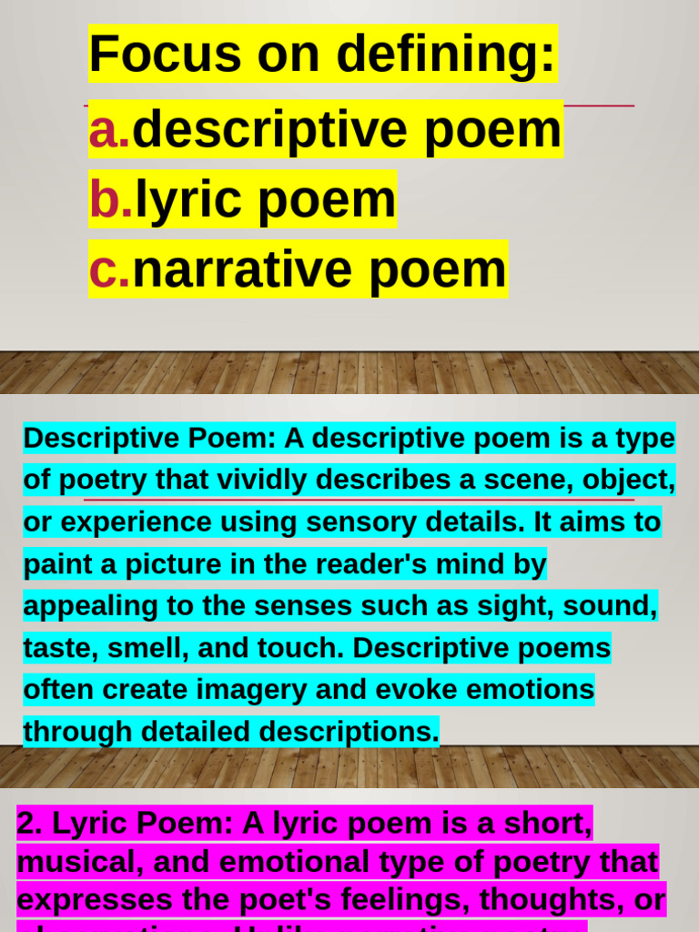 Exploring Other Poetic Forms | PDF | Poetry | Epic Poetry