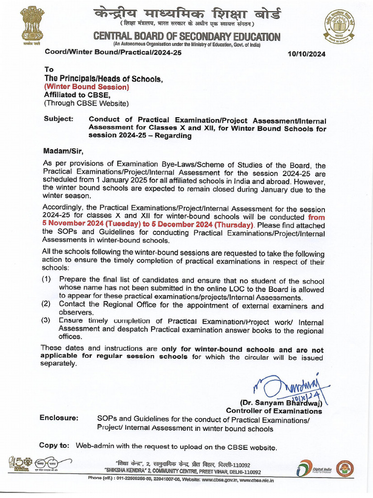 Winter Bound Practical 10102024 | PDF