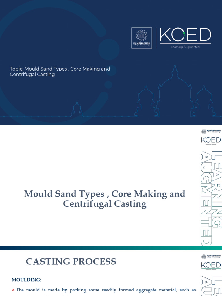 Unit 1 - Mould Sand Types - Core Making and Types | PDF | Chemical ...
