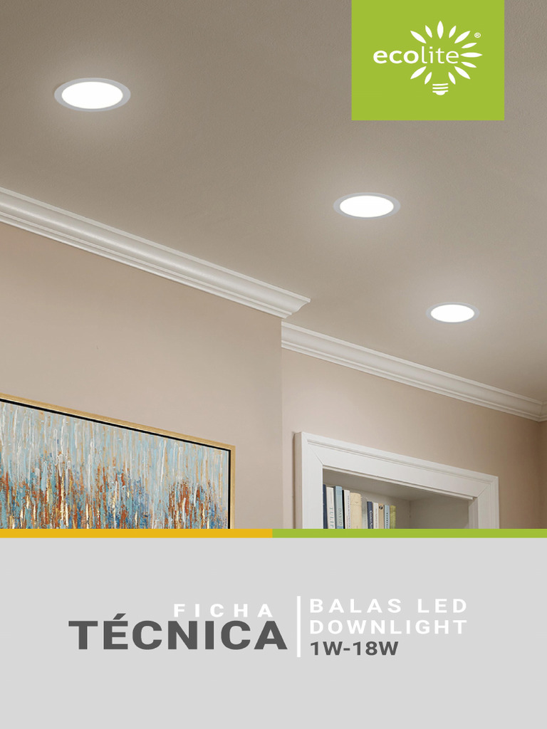 Ficha Tecnica Balas Led Downlight 1 18 | PDF