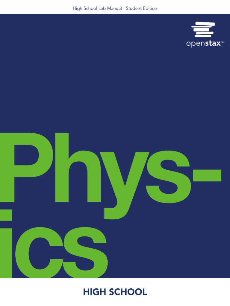 STUDENT HS Physics Lab Manual Full | PDF | Weighing Scale | Weight