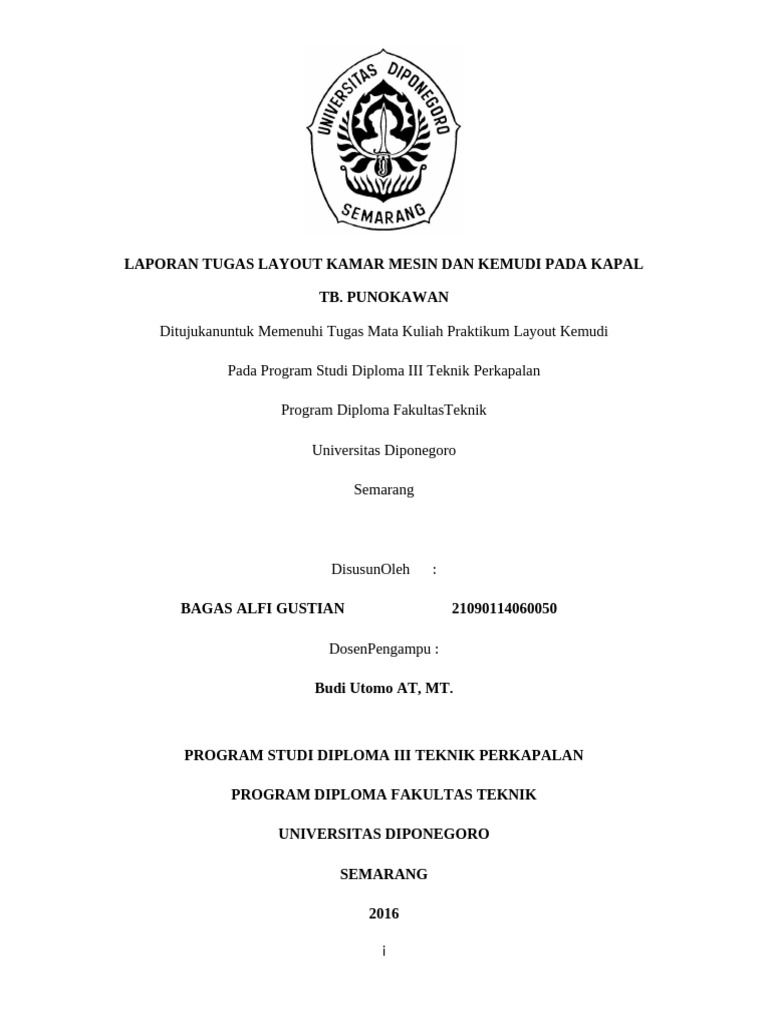 LAPORAN TUGAS Layout KAPAL Bagong | PDF | Sains & Matematika