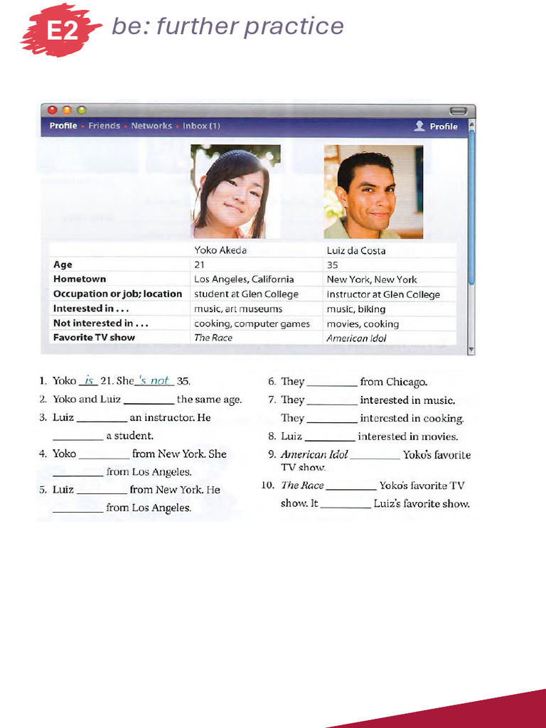 Practice: Verb "Be" Forms & Questions | PDF | Career & Growth | Games ...