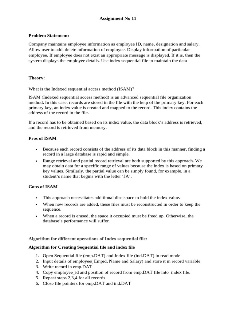 Writeup 11index Seq File Pdf Database Index Software Engineering 5443