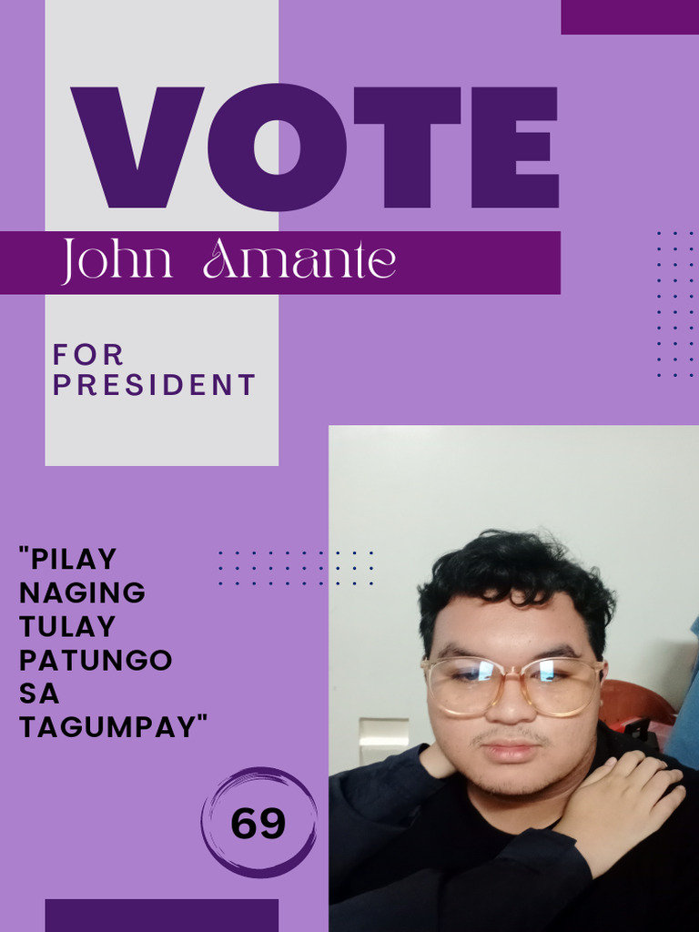 Blue and Red Political Election Poster | PDF