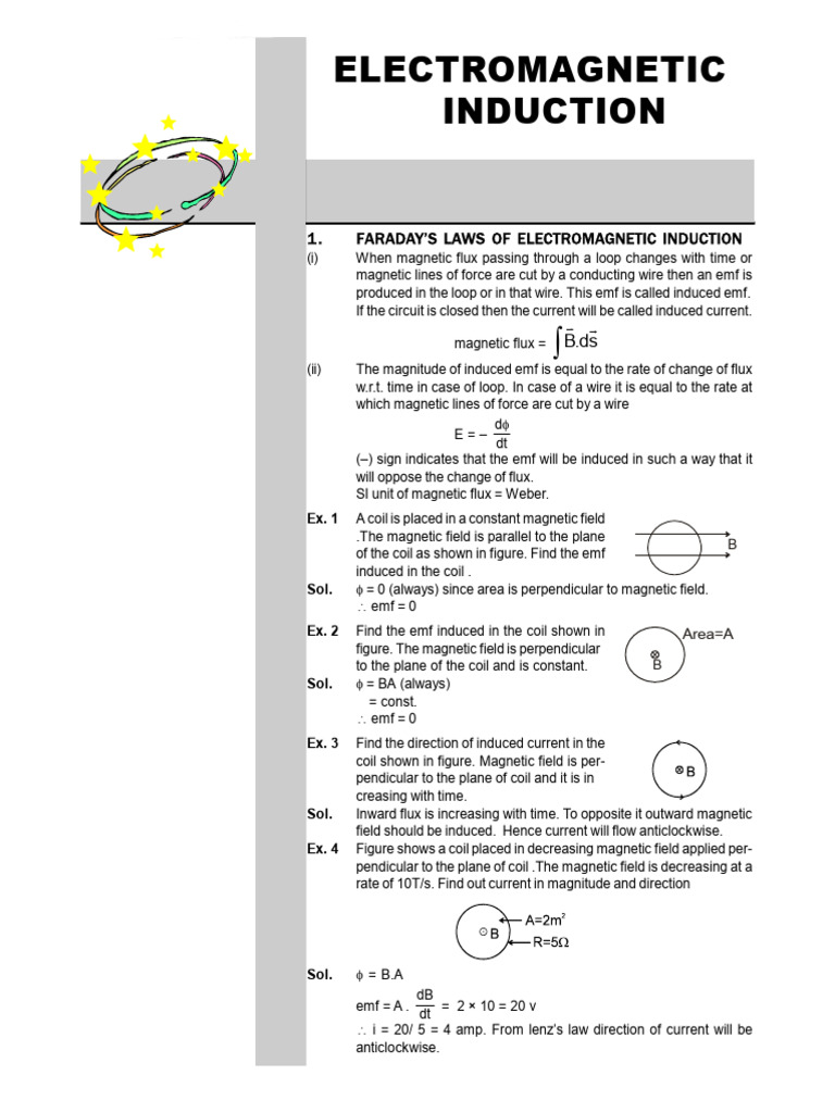 Electromagnetic Induction | PDF | Electromagnetic Induction | Inductance