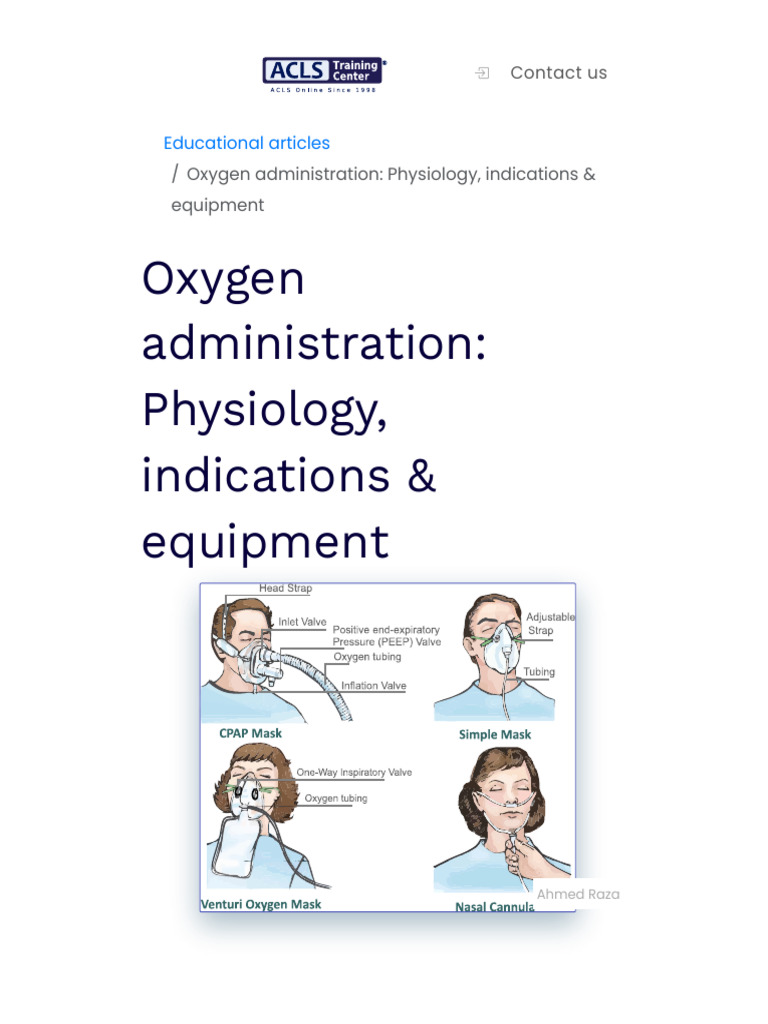 Oxygen Administration Guide | PDF | Lung | Clinical Medicine