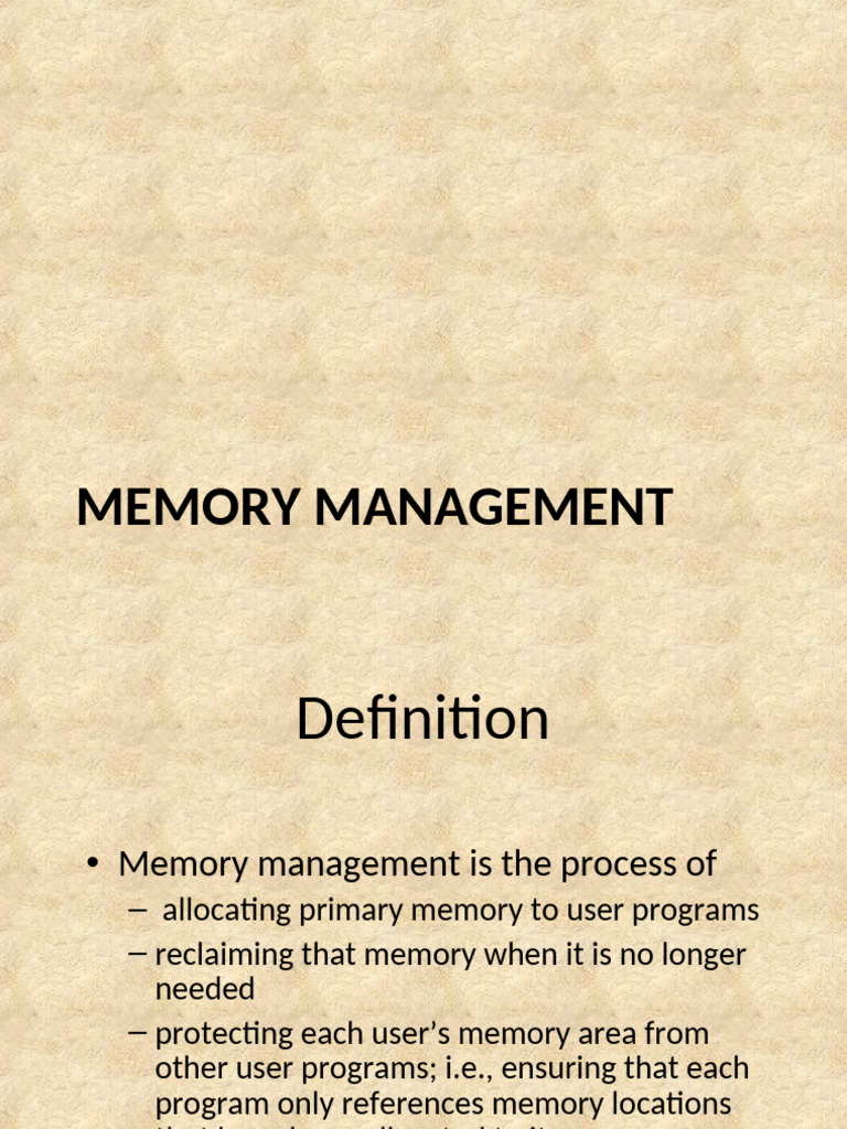 Unit3 - Memory Management | PDF | Cpu Cache | Computer Data