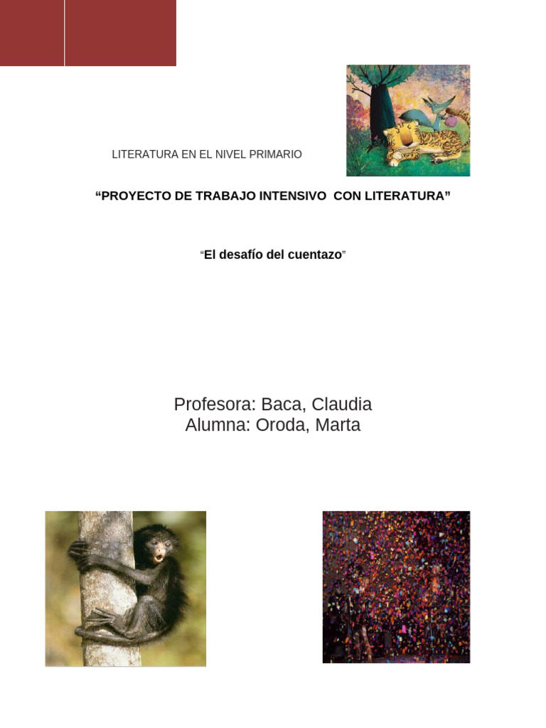 Proyecto MArta Desafio El Cuentazo | PDF | Enseñando