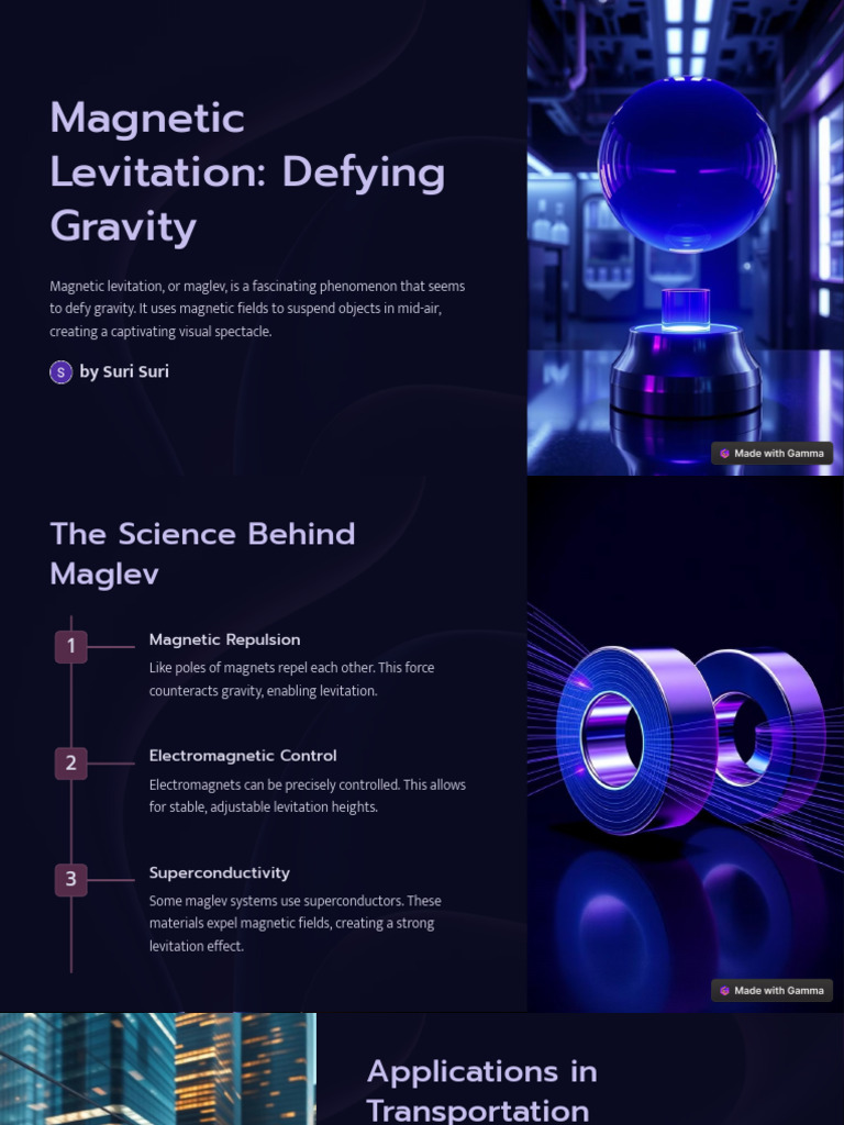 Magnetic Levitation Defying Gravity | PDF | Superconductivity | Physical Sciences
