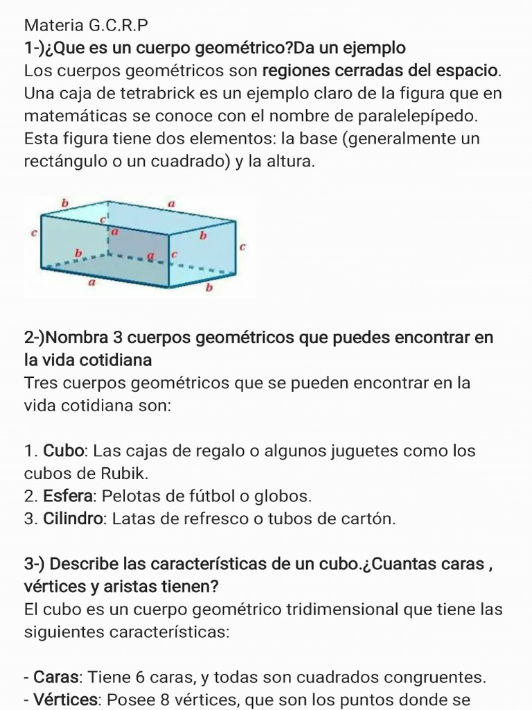 Materia GCRP Preguntas 4to MJ | PDF