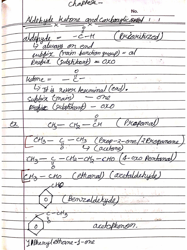 Aldehyde Ketone | PDF