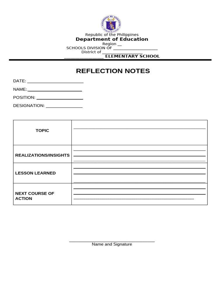 Lac Reflection | PDF