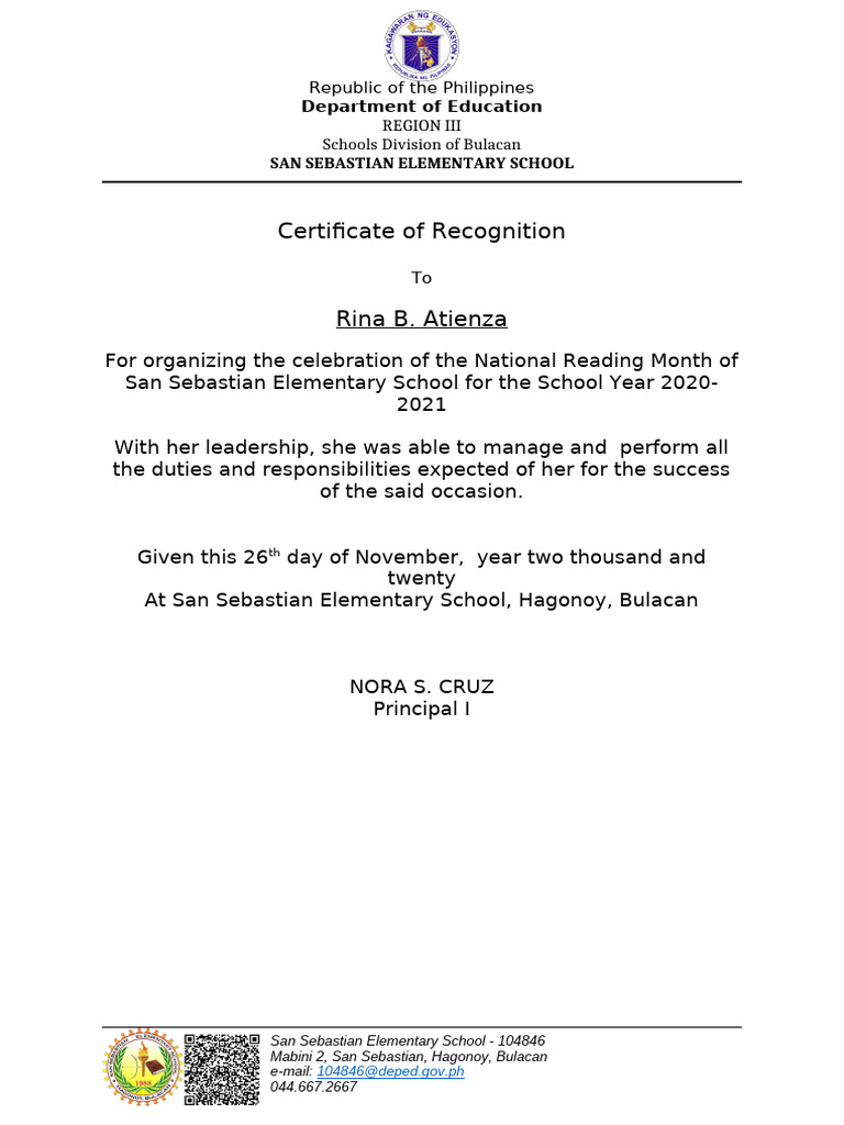 NRM-CERTIFICATES | PDF | Government | Philippines