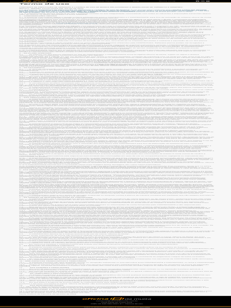 Termo de Uso Baixado Do Site Odm | PDF | Internet | Servidor (informática)