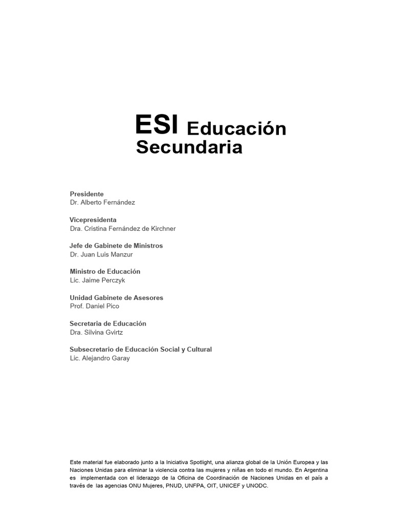 ESI SEcundaria PDF | PDF | Orientación sexual | Educación sexual