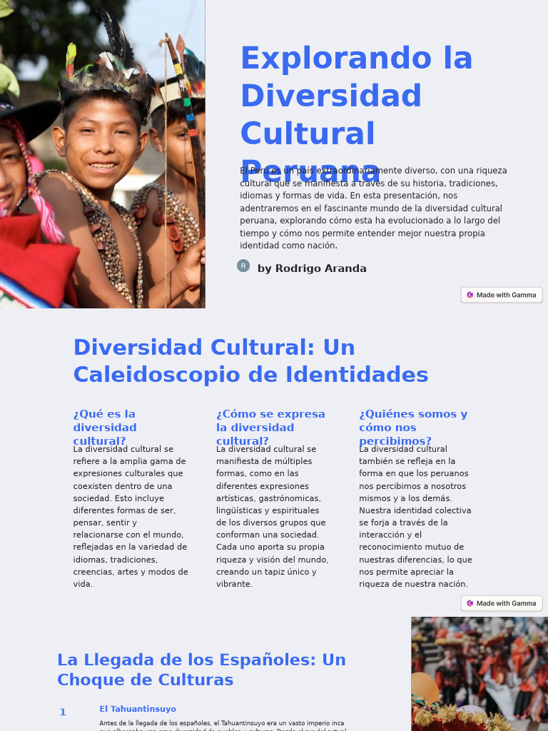Explorando La Diversidad Cultural Peruana | PDF | Perú | Nación