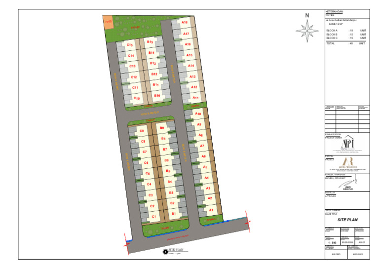 Site Plan Revisi (PBG) | PDF