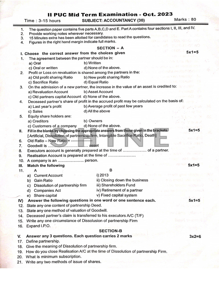 30 Accountancy IIPU Midterm 2023 | PDF