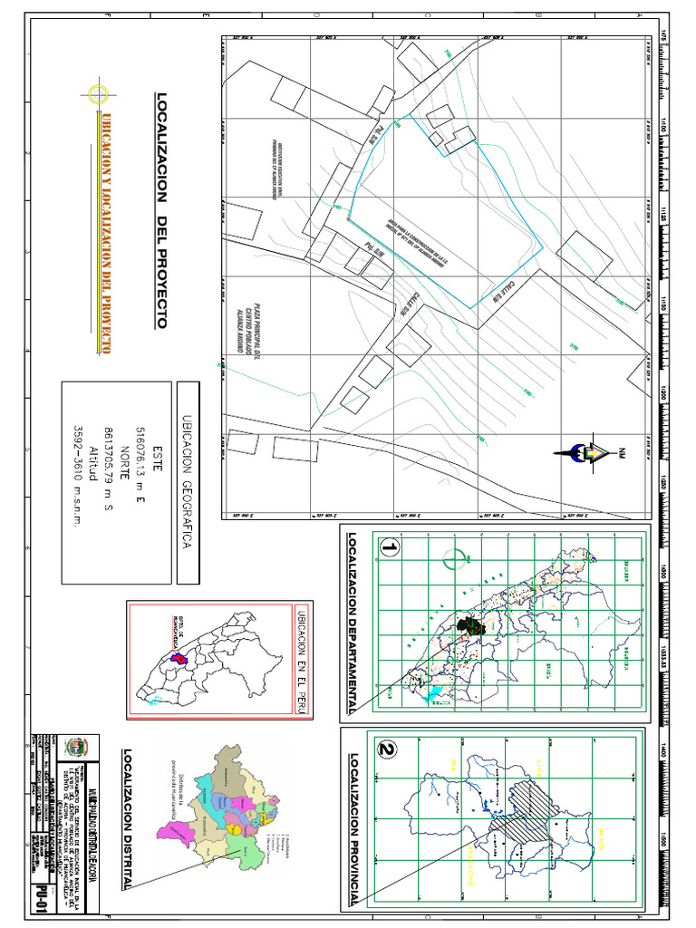 01.plano de Ubicacion y Localizacion Ubicacion Localizacion | PDF | Perú