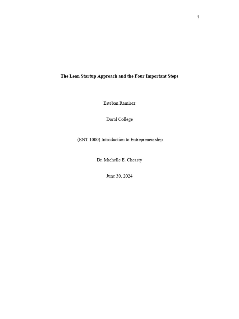 Lean Startup Phases Explained | PDF | Lean Startup | Cognition