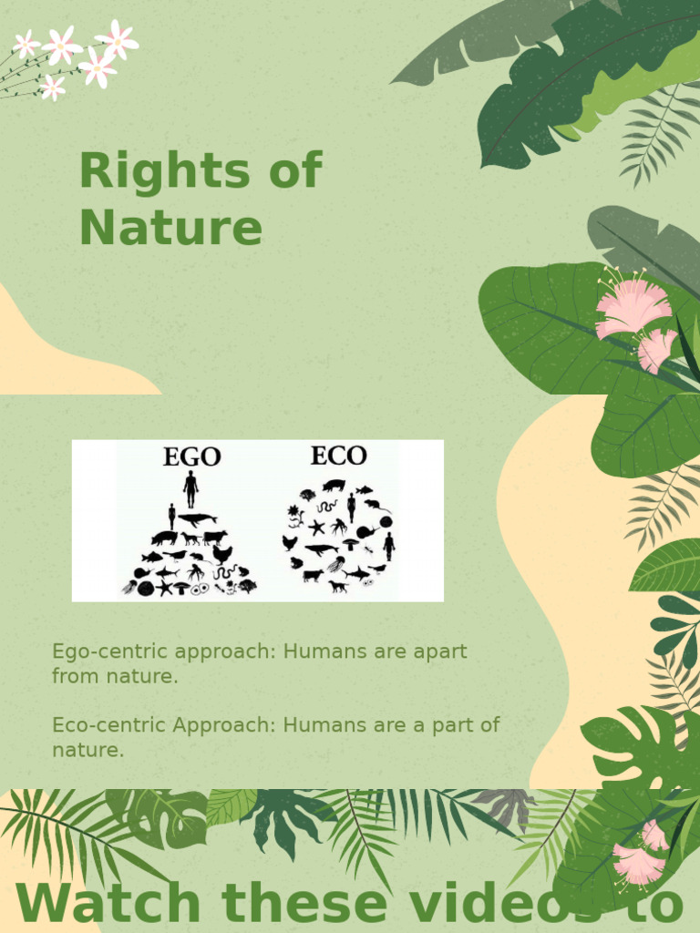 Rights of Nature: Global Recognition and Challenges | PDF | Government ...