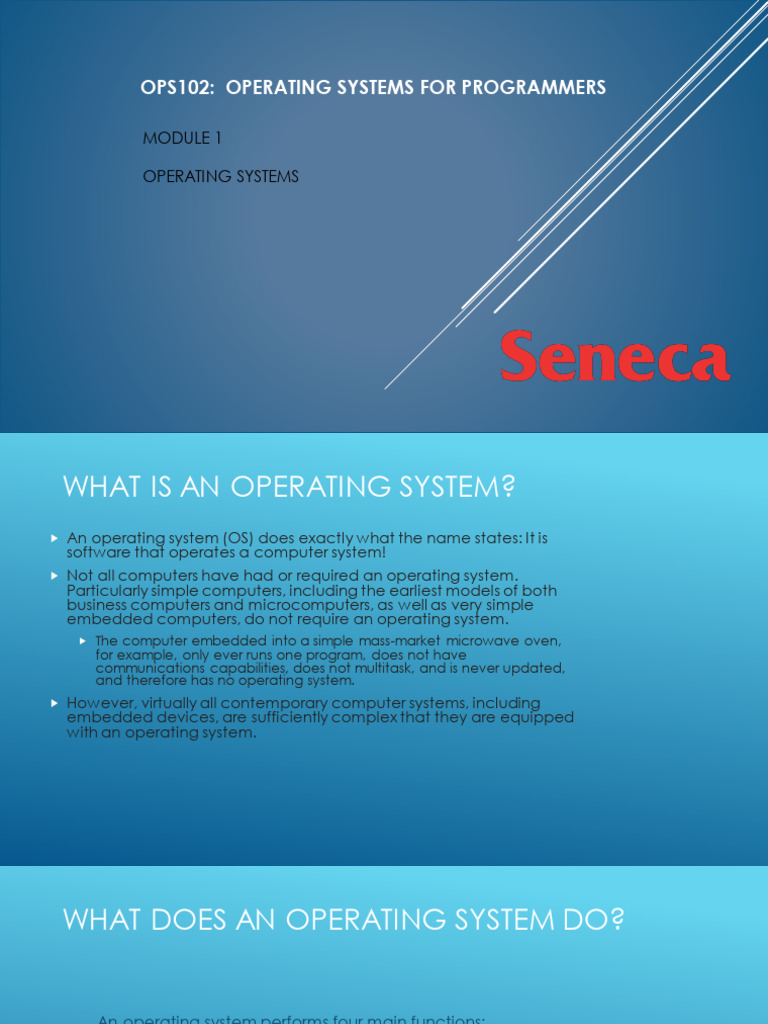 OPS102 - Module 1 | PDF | Operating System | Graphical User Interfaces
