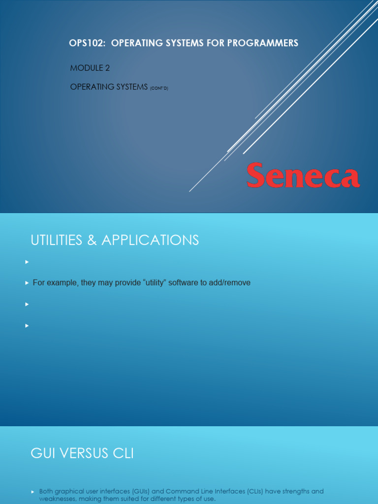 OPS102 - Module 2 | PDF | Operating System | Command Line Interface
