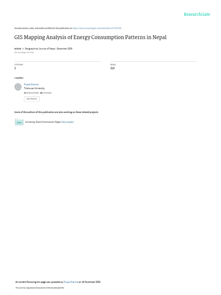 GIS_Mapping_Analysis_of_Energy_Consumption_Pattern | PDF | Renewable Energy | Energy Development
