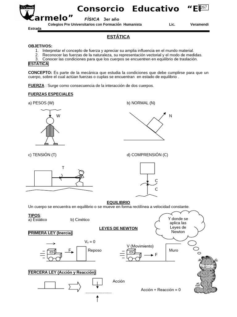 Fisica 3BIM 3ro Sec | PDF | Fuerza | Fricción