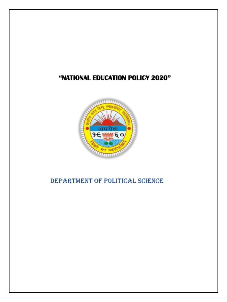 NEP 2020 | PDF