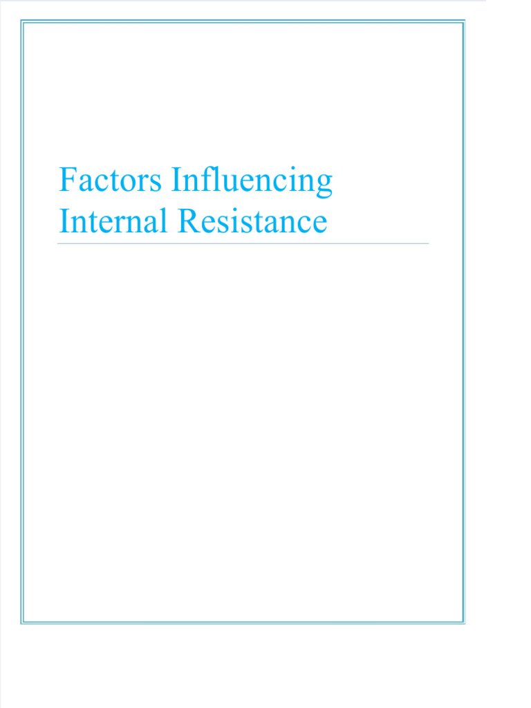 XII Physics Investigatory Project Factor | PDF | Electricity ...