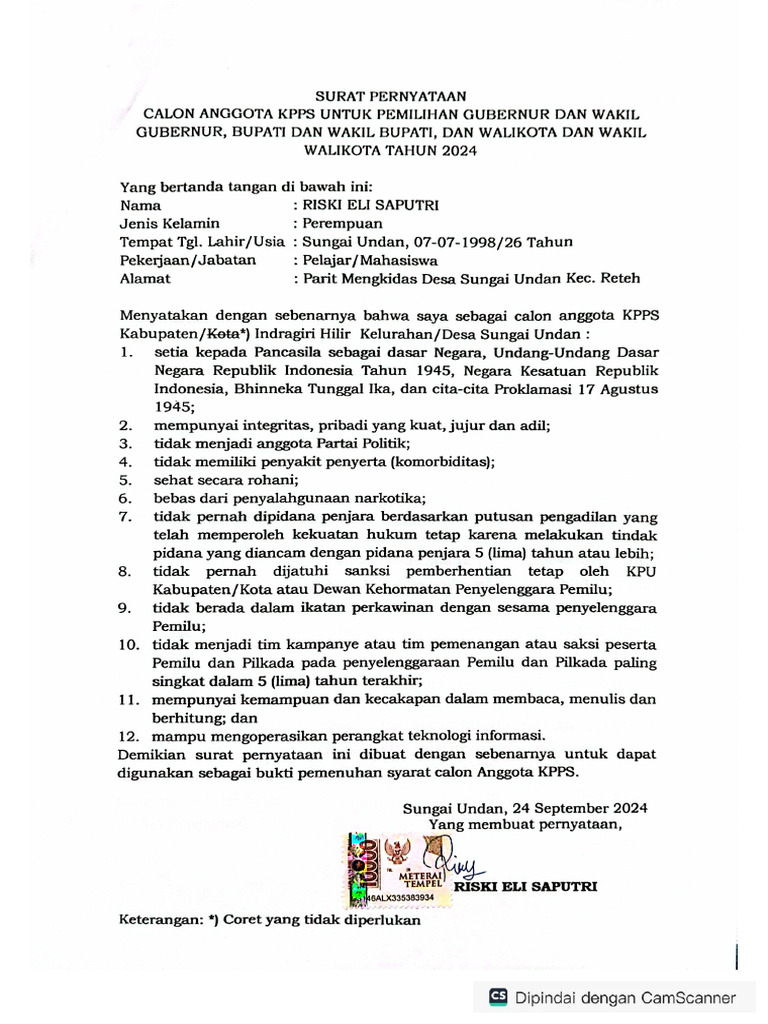 Pernyataan Ely | PDF