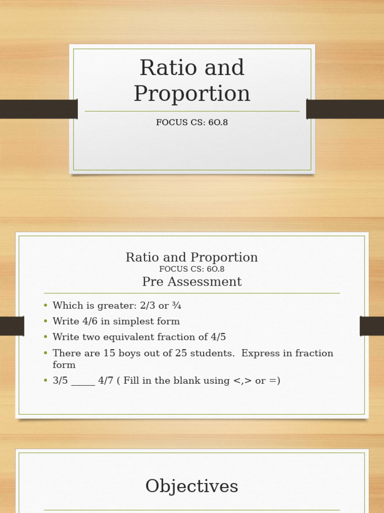 Ratio and Proportion Notes Full | PDF | Ratio | Mathematics