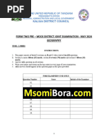 Remedial Mid Exam 2016 +++ | PDF | Geography | Contour Line