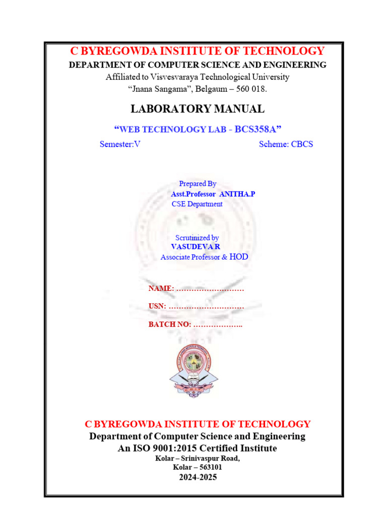 WEB LAB | PDF | World Wide Web | Internet & Web