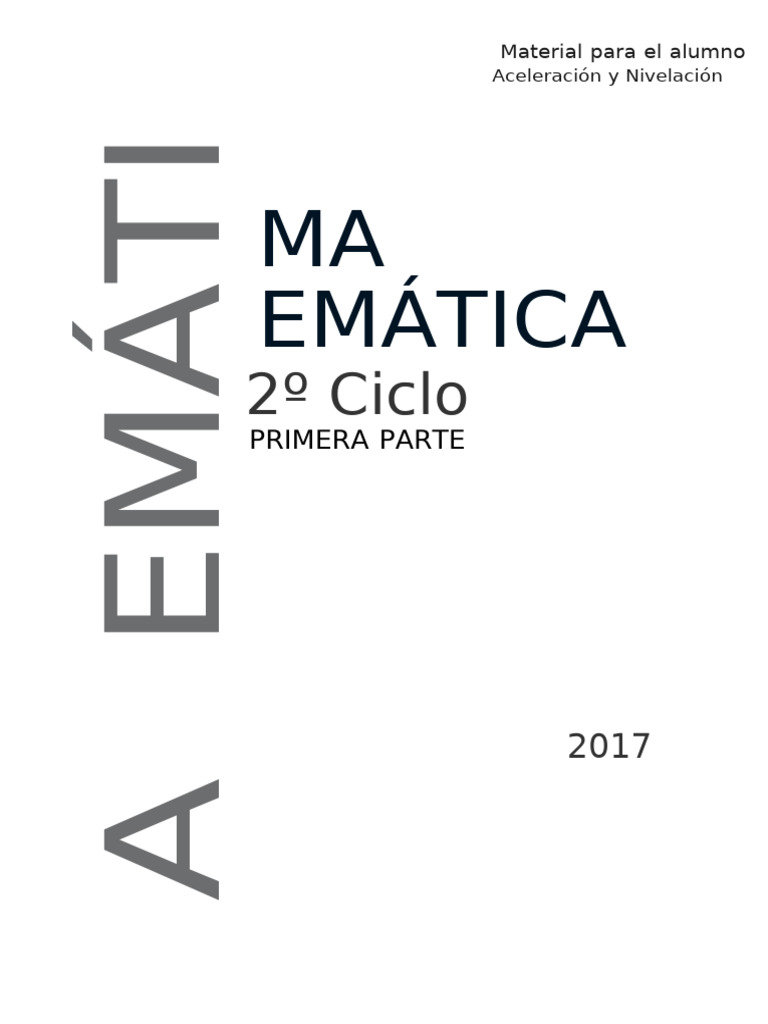 Material de Matemática 2º Ciclo 2017 | PDF | Billete de banco | Dinero
