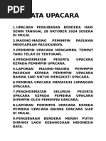 Tata Tertib Upacara Bendera | PDF