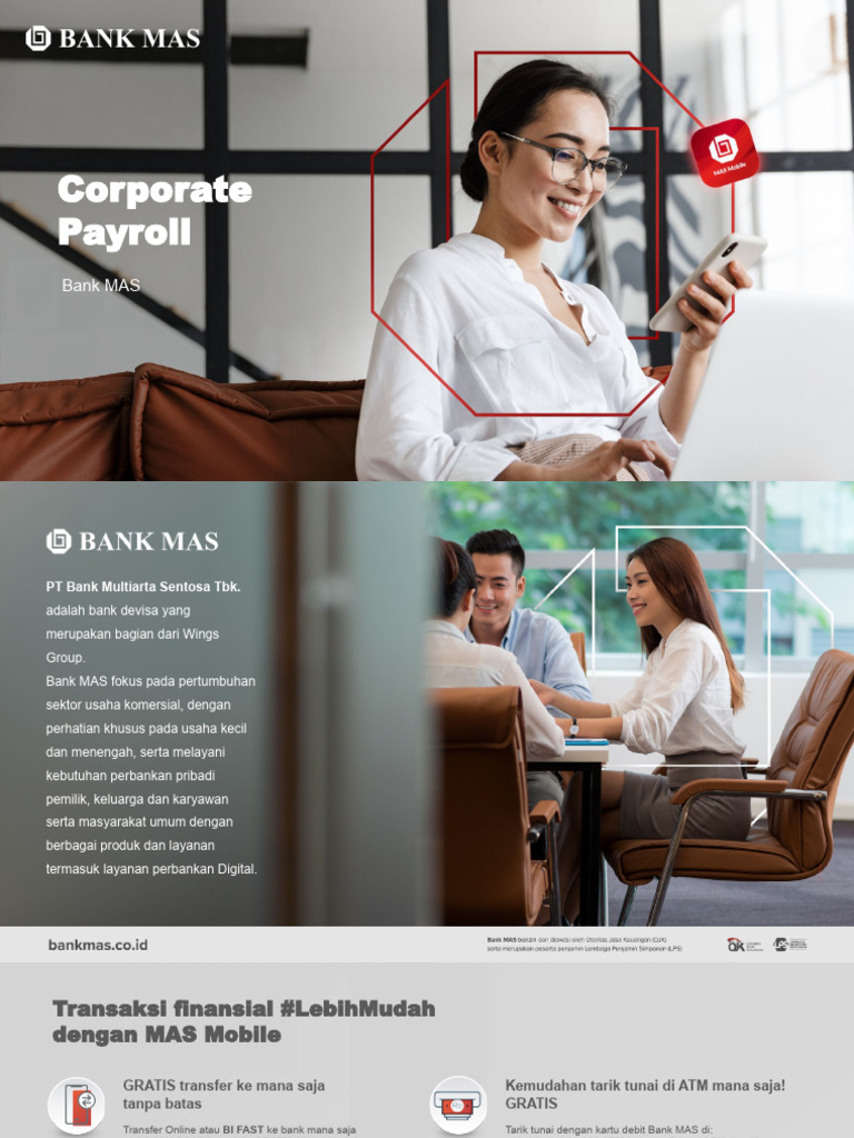 Panduan Membuka Rekening Bank MAS (Payroll) Secara Online | PDF