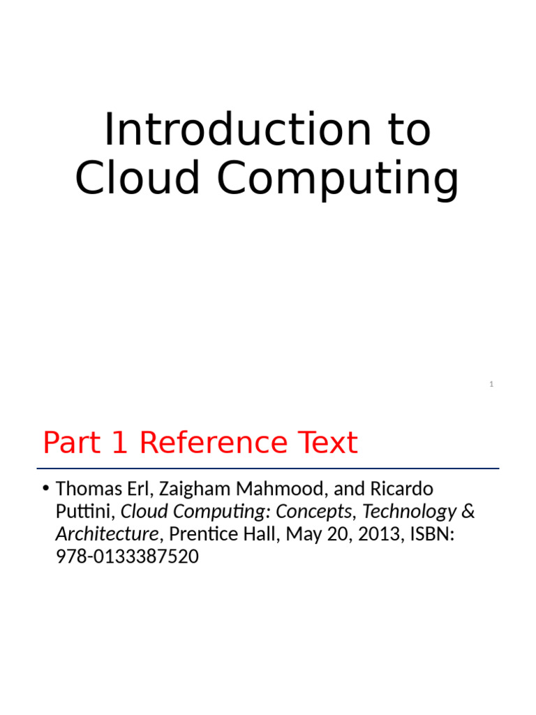 Lecture 1. Cloud Computing | PDF | Cloud Computing | Service Level Agreement