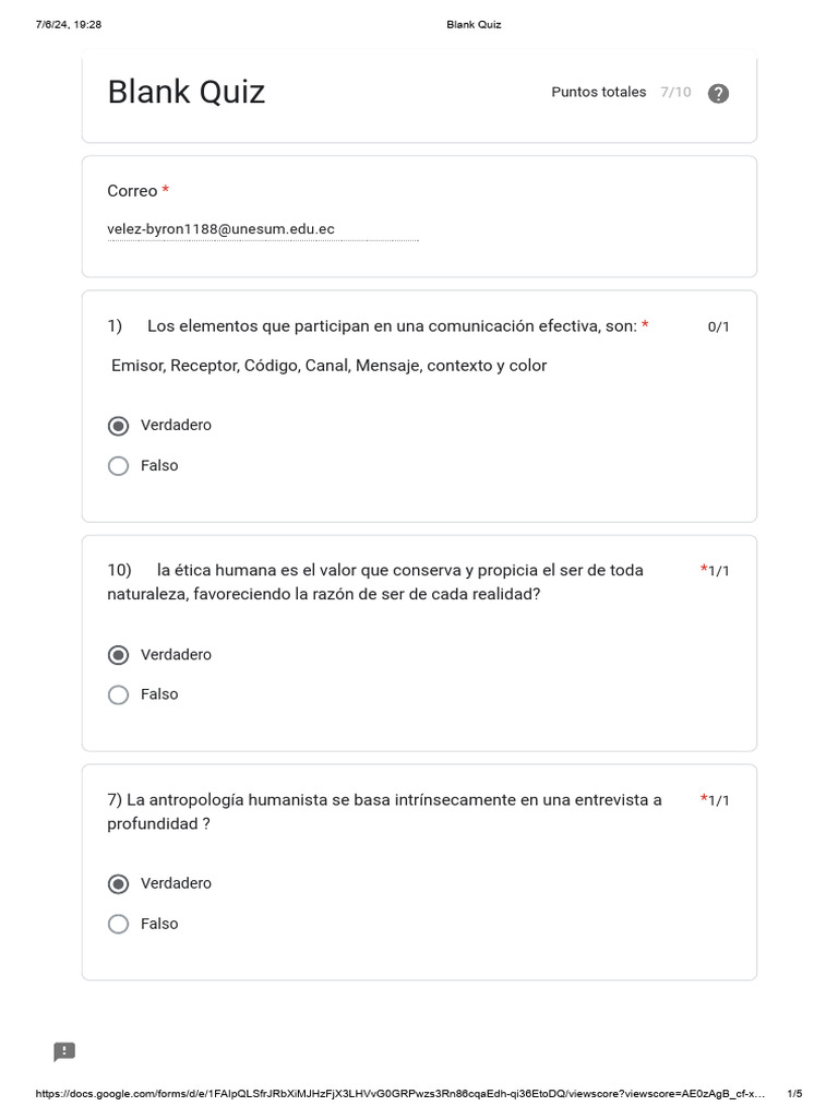 Blank Quiz | PDF | Educación en artes liberales | Science