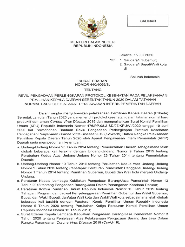 SE TENTANG REVIU PENGADAAN PERLENGKAPAN | PDF SE TENTANG REVIU PENGADAAN PERLENGKAPAN | PDF