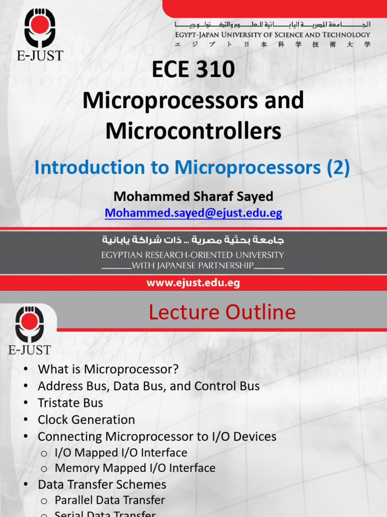 ECE 310 Lecture 3 - Introduction To Microprocessors | PDF | Cpu Cache | Central Processing Unit