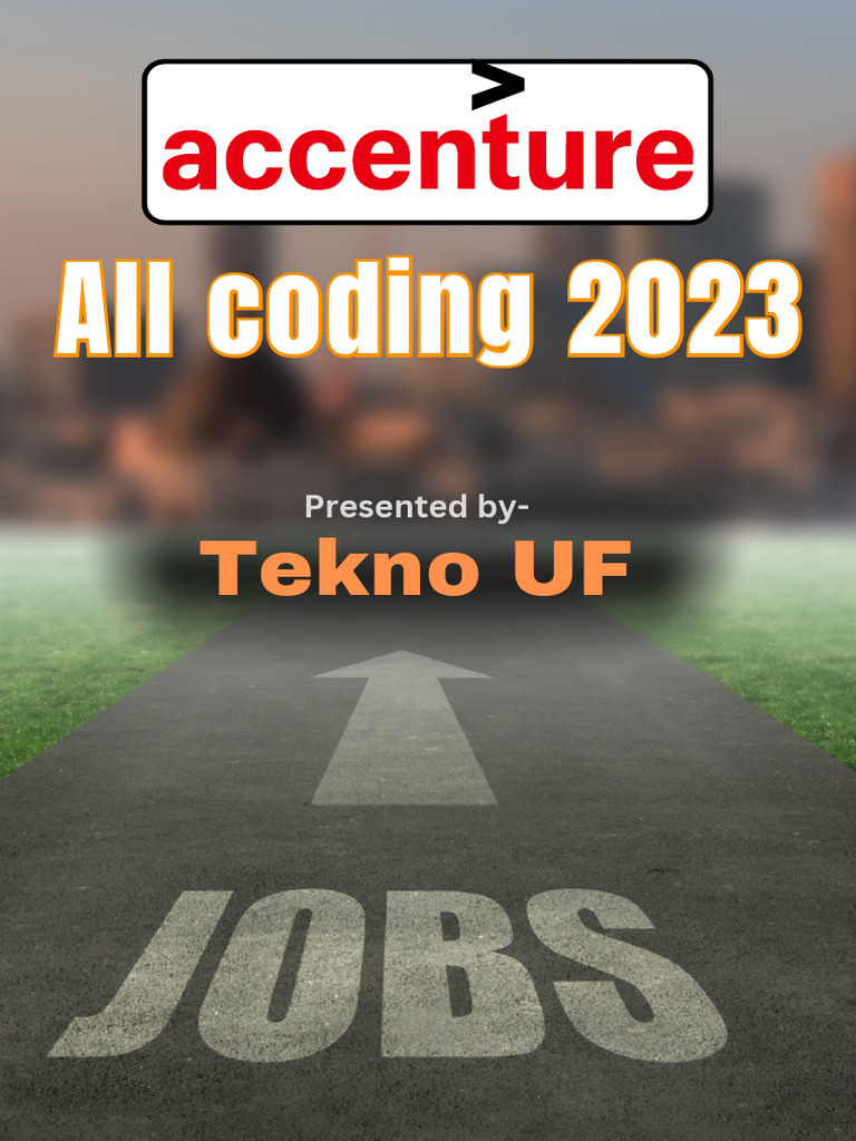 Accenture 2023 Coding And Mock Pdf Integer Computer Science Parameter Computer Programming 8523