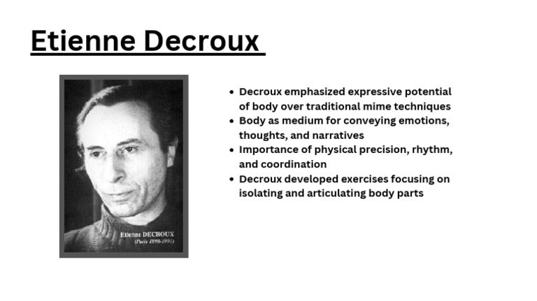 Etienne Decroux | PDF
