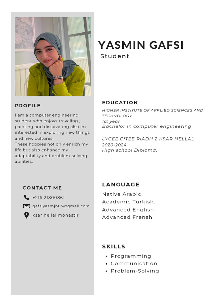 Computer Engineering Student Profile | PDF