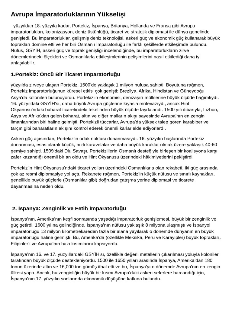 The Rise of European Empires | PDF